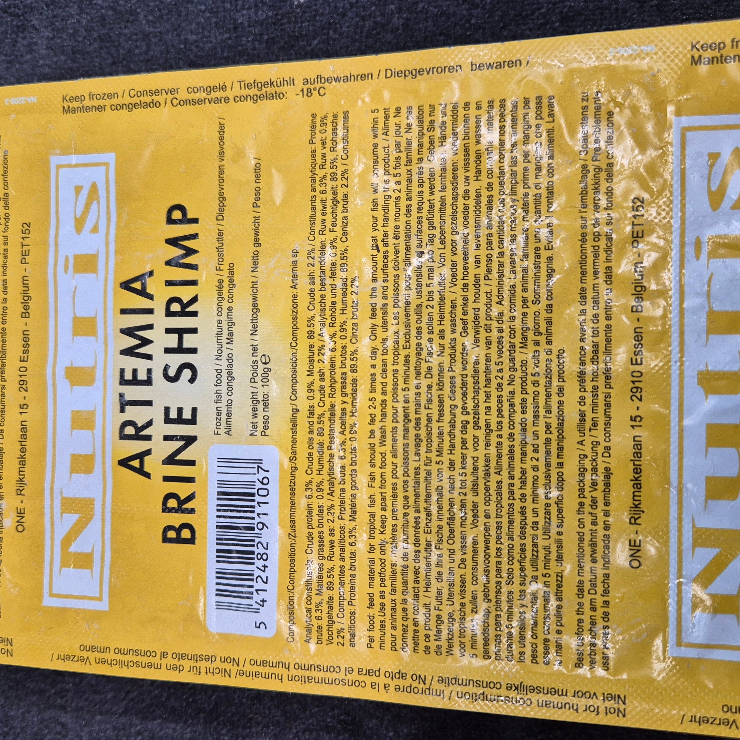 Nutris Artemia Brine Shrimp | Aquatic Jungle