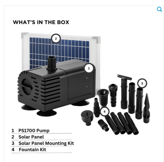 PondMAX PS1700 Solar Pump & Panel Kit | Aquatic Jungle